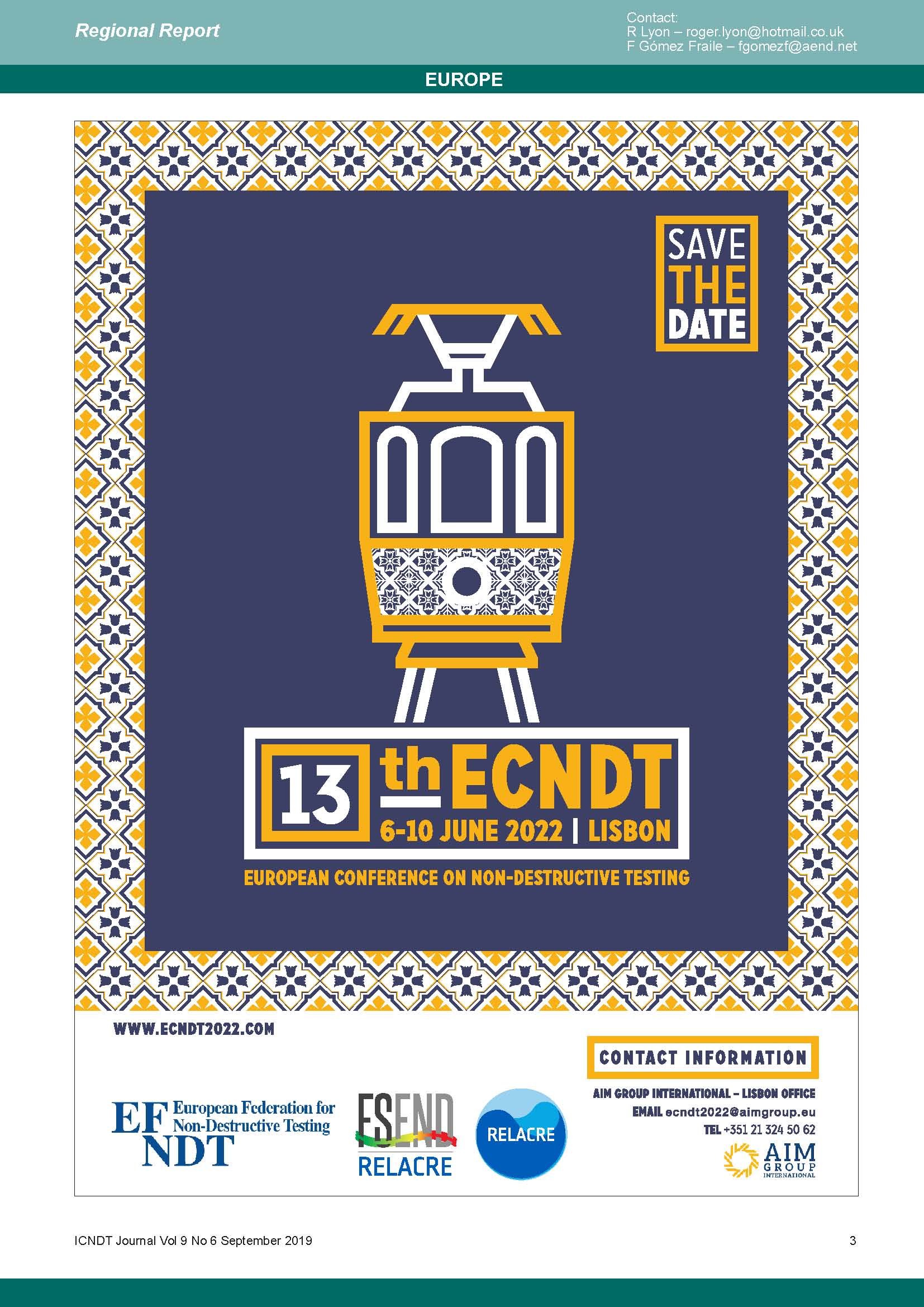 ICNDT Journal in September-国际会议和资讯-国际会议和资讯-中国机械工程学会无损检测分会